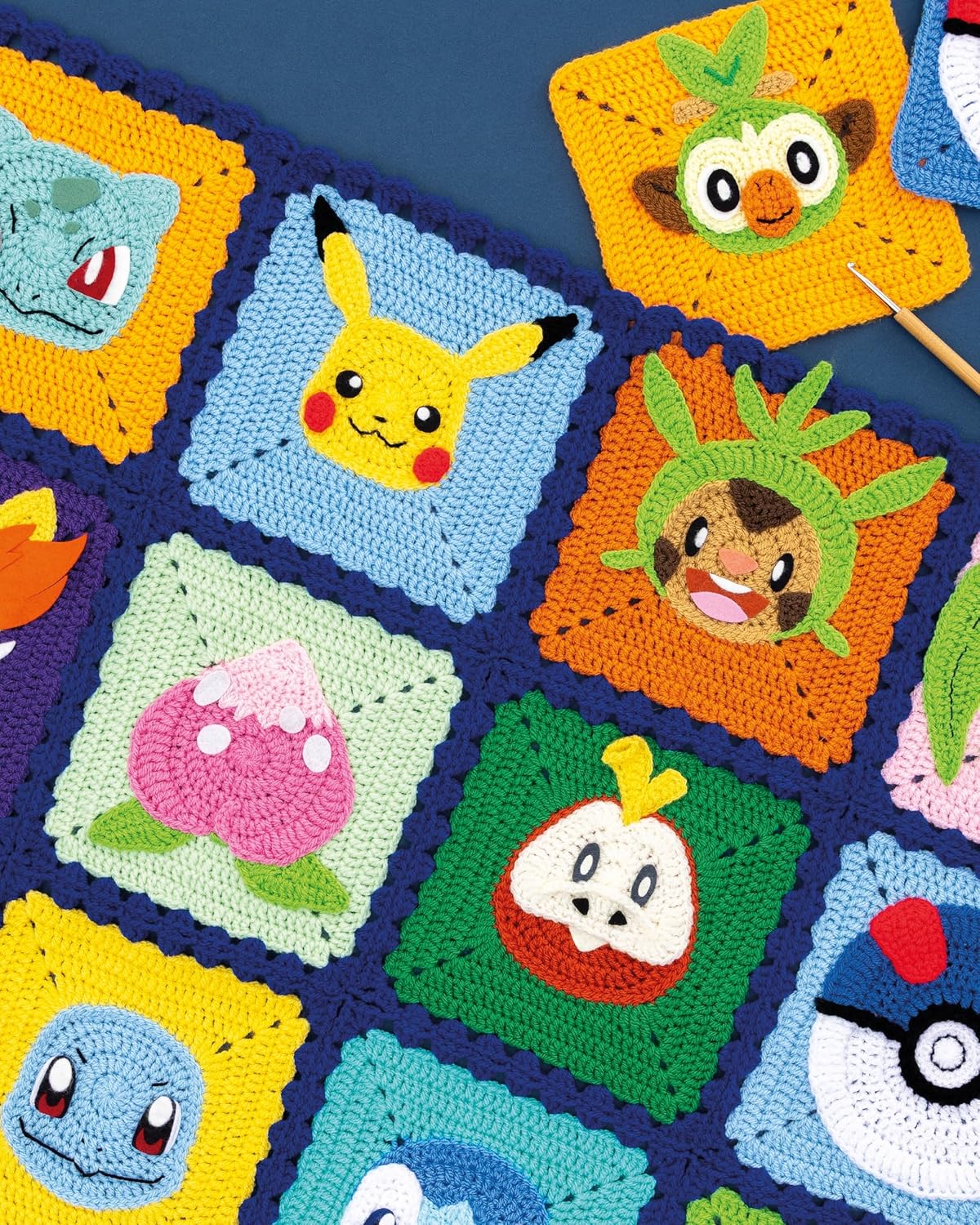 Pokémon Crochet Squares: Bring Pikachu and Friends to Life with Over 30 ...