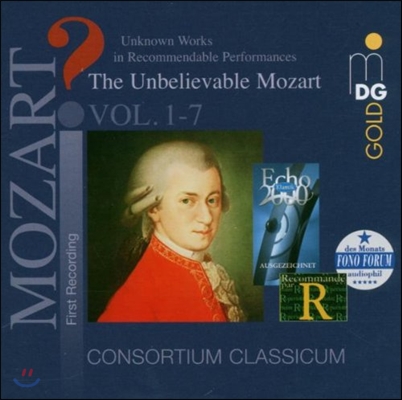 Consortium Classicum 모차르트: 관악 작품집 1-7 (The Unbelievable Mozart - Wind ...