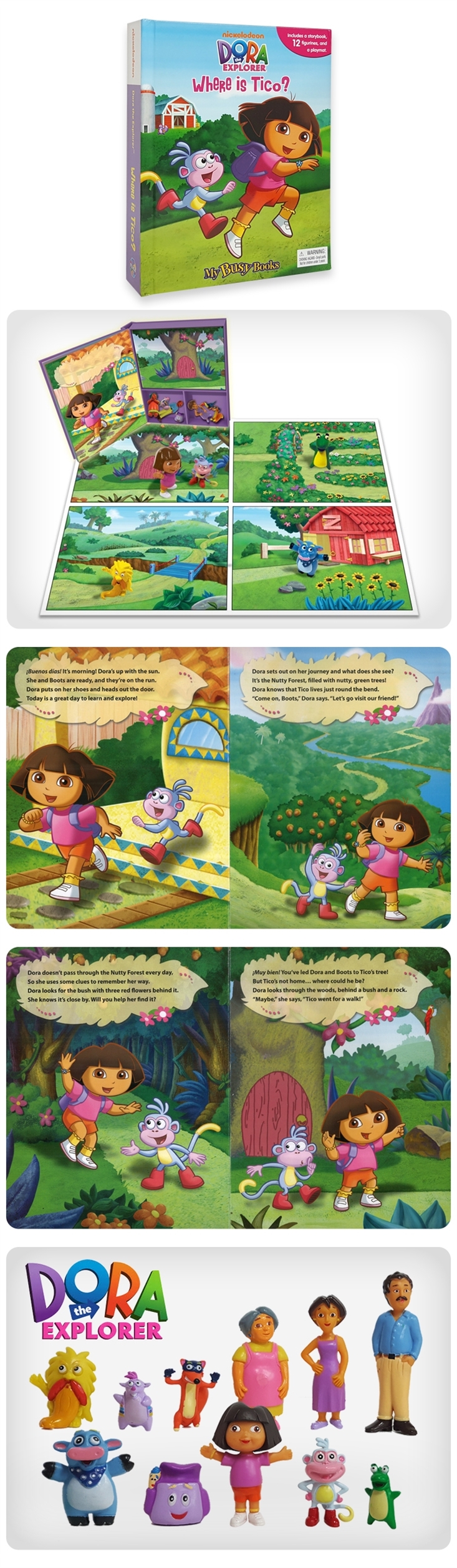 Dora Explorer : Where is Tico My Busy Book 도라 익스플로러 마이 비지북 - 예스24
