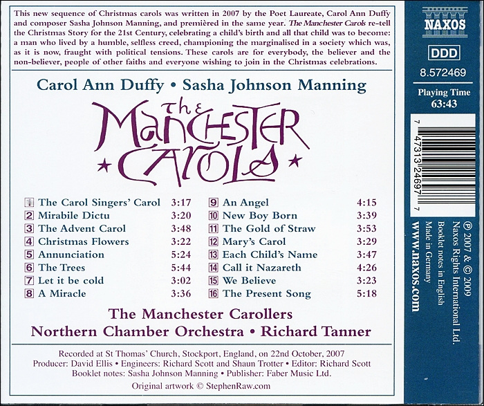 The Manchester Carollers 더피 & 맨닝: 멘체스터 캐롤스 (Carol Ann Duffy / Sasha ...