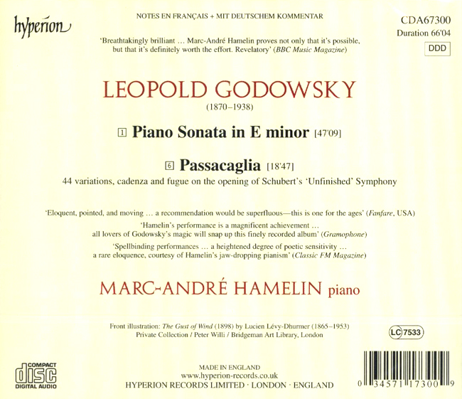 Marc-Andre Hamelin 고도프스키: 피아노 소나타, 파사칼리아 - 아믈렝 | Leopold Godowsky ...