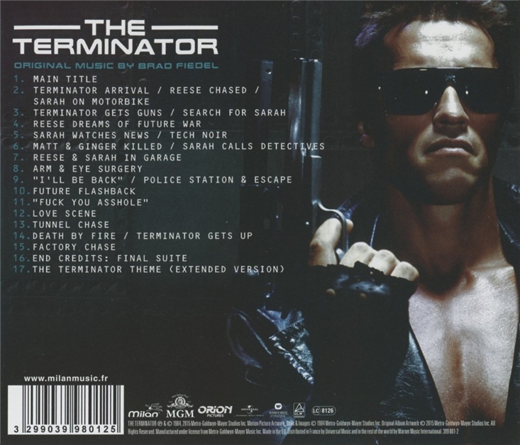 터미네이터 영화음악 (Brad Fiedel - The Terminator OST) - 예스24