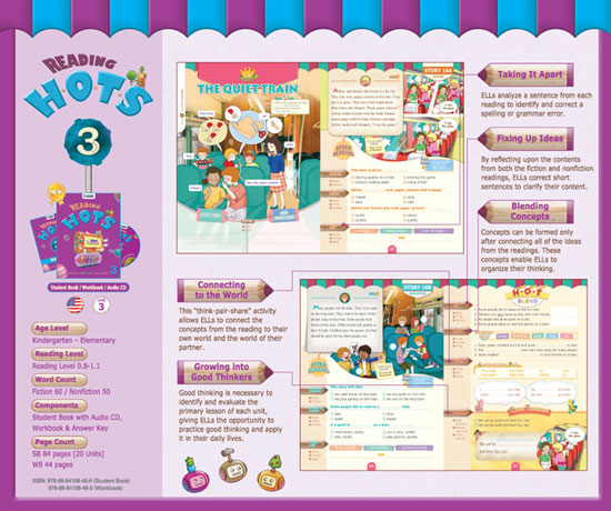 Reading Hots 3 : Student Book (Book & CD) - 예스24