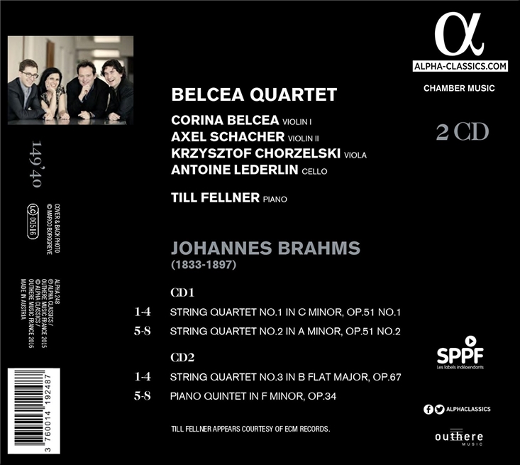 Belcea Quartet 브람스: 현악 4중주, 피아노 5중주 - 벨시아 사중주단 (Brahms: Complete String Quartets, Piano Quintet ...