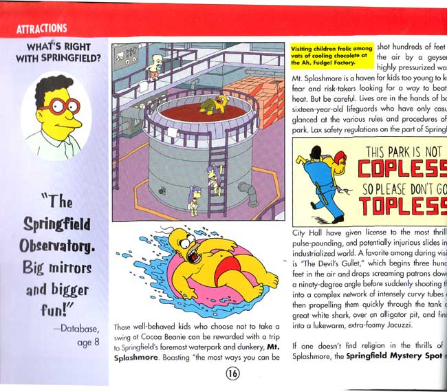 알라딘: [중고] The Simpsons Guide to Springfield (Paperback)