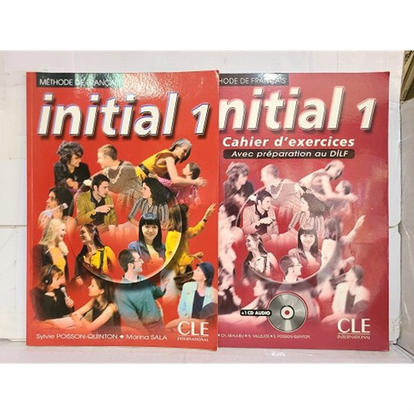 [중고샵] Initial 1, livre d'eleve (학습자용) + Initial 1, Cahier d'exercices (+CD) - 예스24