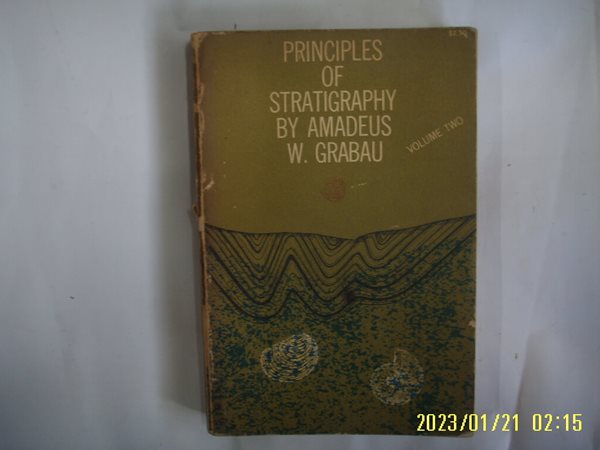 [중고샵] AMADEUS W. GRABAU / DOVER. 외국판 / PRINCIPLES OF STRATIGRAPHY ...