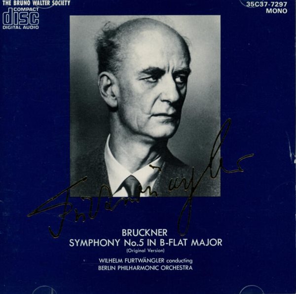 [중고샵] Bruckner : Symphony No. 5 - 푸르트벵글러 (Wilhelm Furtwangler) (일본발매 ...