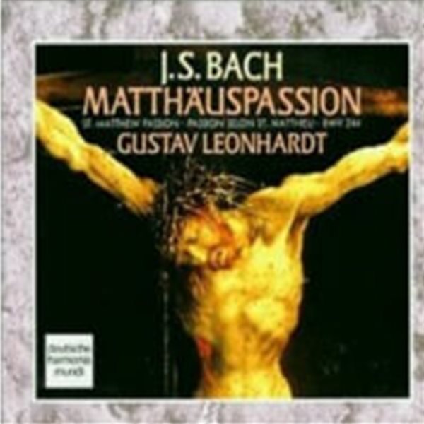 [중고샵] Gustav Leonhardt / 바흐 : 마태 수난곡 (Bach : Matthaus Passion BWV244) (3CD Box Set/수입/RD77848 ...